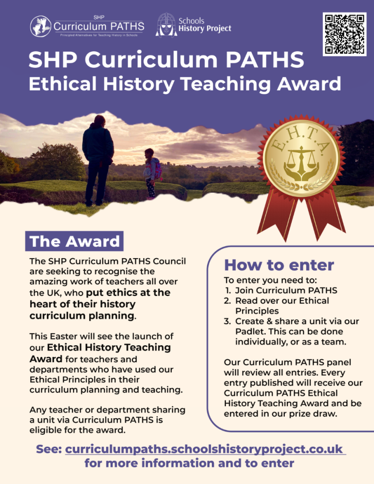 Ethical History Teaching Awards - SHP Curriculum PATHS Blog